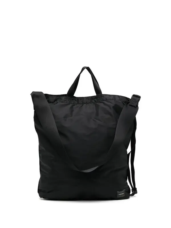 PORTER-YOSHIDA & CO Logo-patch Shoulder Bag - Black