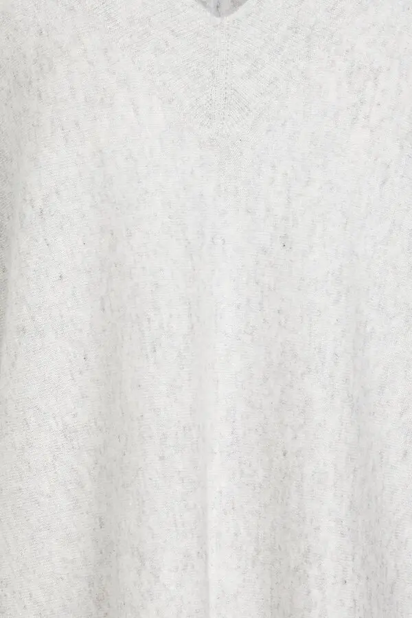 Vince Linen And Cashmere-blend V-neck Sweater