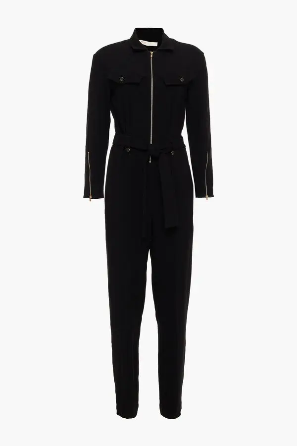 Maje Crepe Jumpsuit - Black