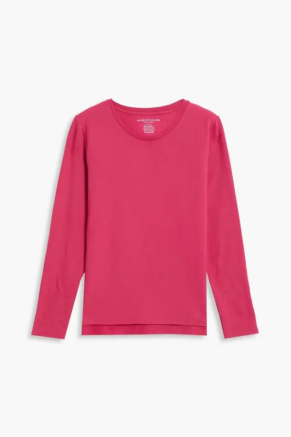 Majestic Filatures Fleece Top - Fuchsia