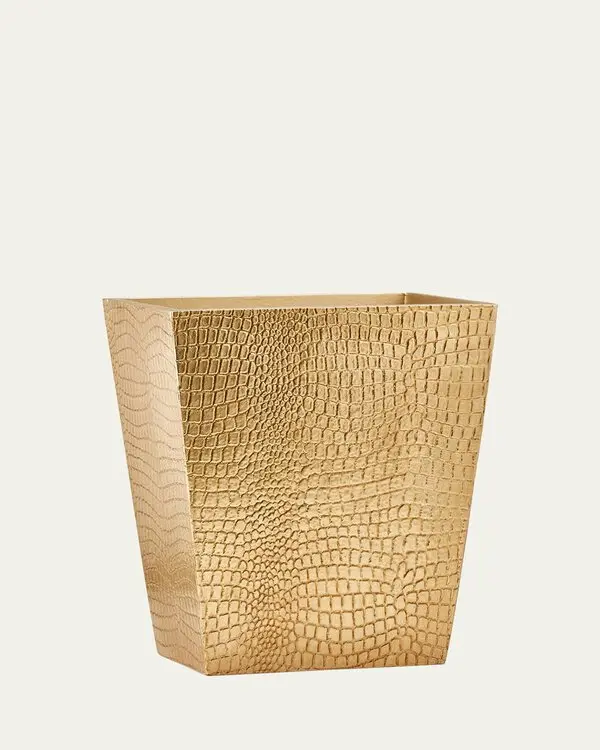LABRAZEL Crocodile Gold Wastebasket