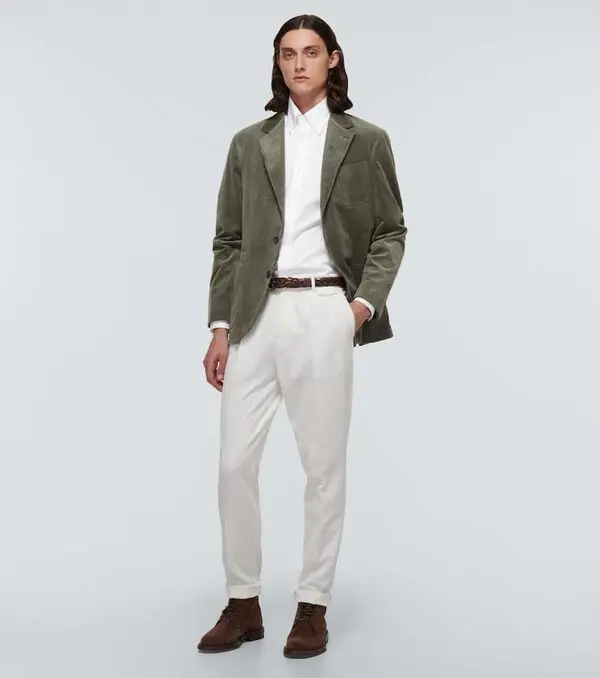 Brunello Cucinelli Slim Cotton Twill Shirt
