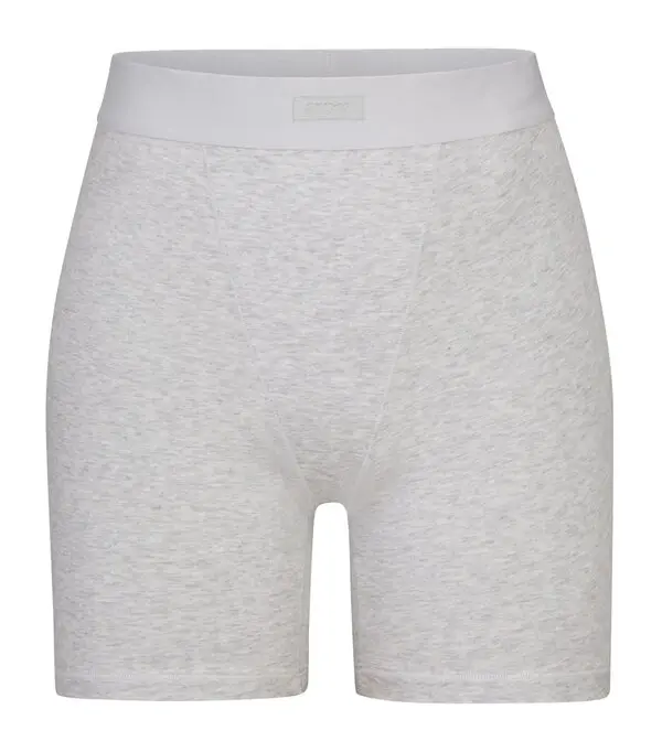 SKIMS Boyfriend Boxer Shorts - Grey