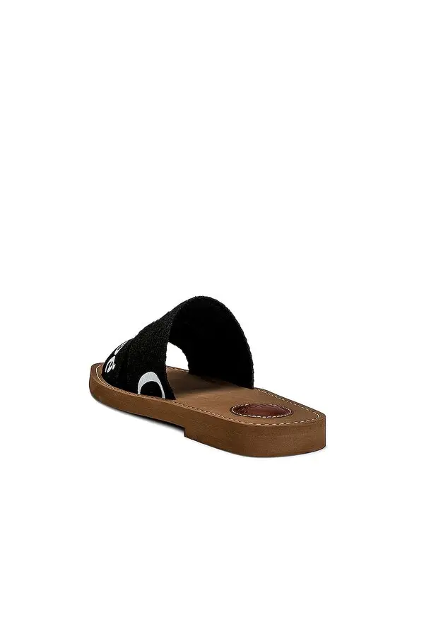 Chloé Woody Flat Slides - Black