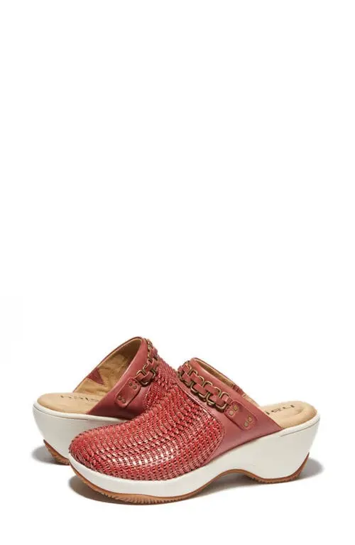 HALSA FOOTWEAR Chloe Clog - Dark Red