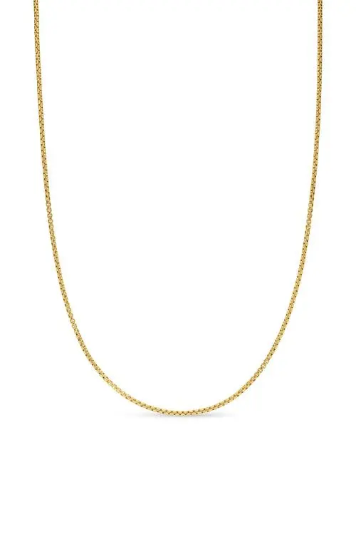 David Yurman Box Chain Slider Necklace - Yellow Gold