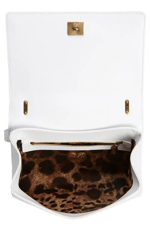 Dolce & Gabbana Devotion Lambskin Crossbody Bag - Optical White