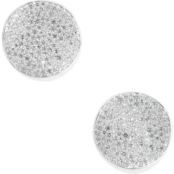 Ippolita Stardust Flower Diamond Disc Earrings - Silver