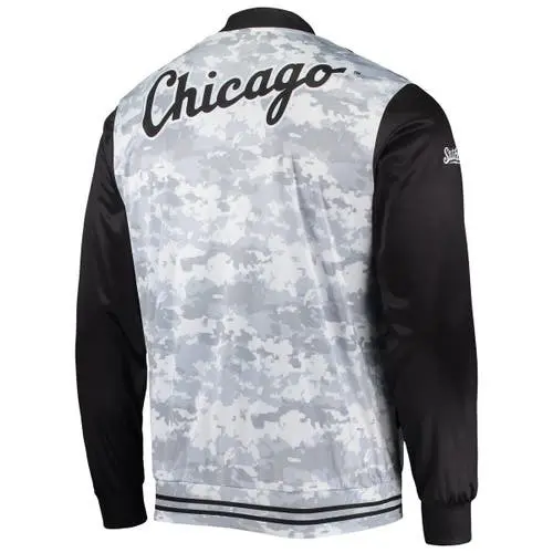 STITCHES Chicago White Sox Camo Full-zip Jacket
