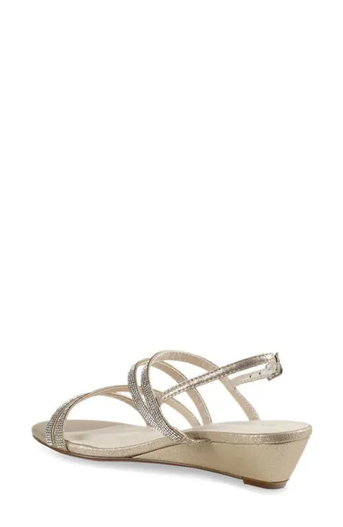 TOUCH UPS Jodi Slingback Wedge Sandal - Champagne