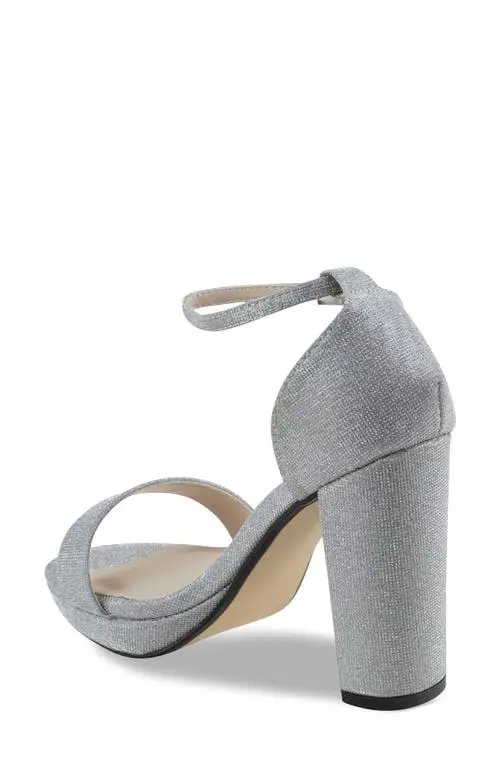 TOUCH UPS Mia Ankle Strap Sandal - Silver