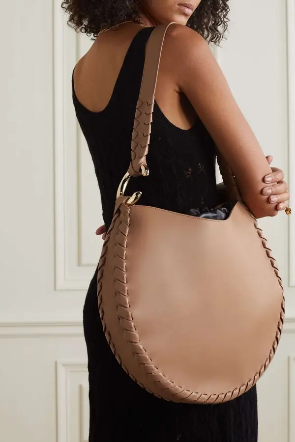 Chloé Mate Large Whipstitched Leather Shoulder Bag