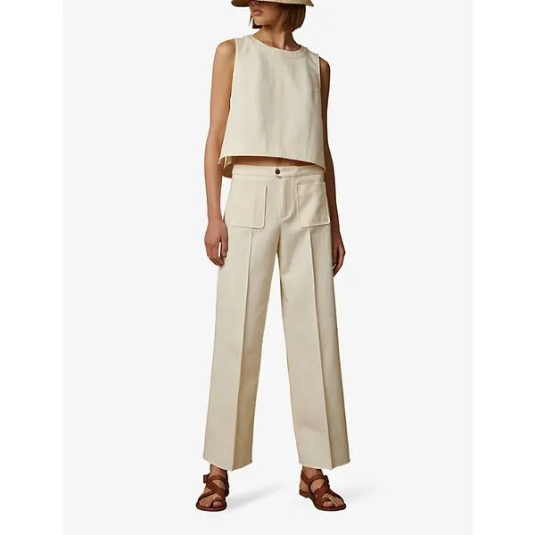 Soeur Harry Wide-leg Cotton Trousers