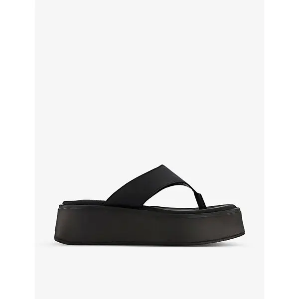 VAGABOND SHOEMAKERS Courtney Toe-post Flatfom Leather Sandals