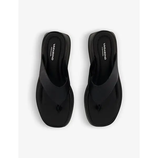 VAGABOND SHOEMAKERS Courtney Toe-post Flatfom Leather Sandals