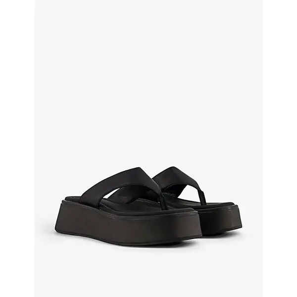 VAGABOND SHOEMAKERS Courtney Toe-post Flatfom Leather Sandals