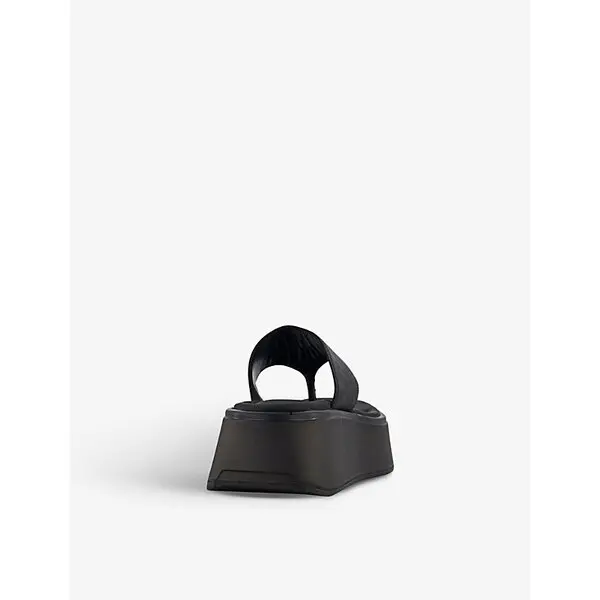 VAGABOND SHOEMAKERS Courtney Toe-post Flatfom Leather Sandals
