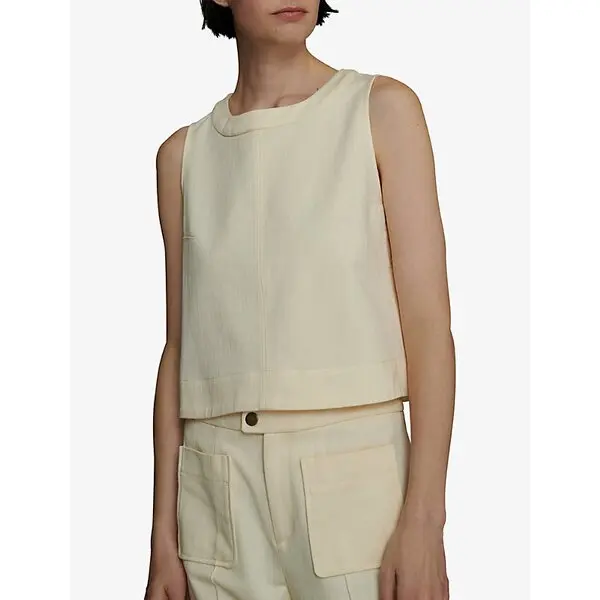 Soeur Pampa Sleeveless Cotton Top - Creme
