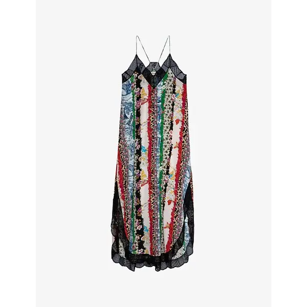 Zadig&Voltaire Ristyl Graphic-print Cami Midi Dress