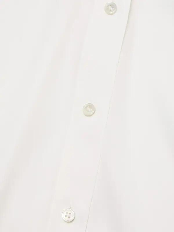 Vince Silk-blend Slim-fit Blouse - Optic White