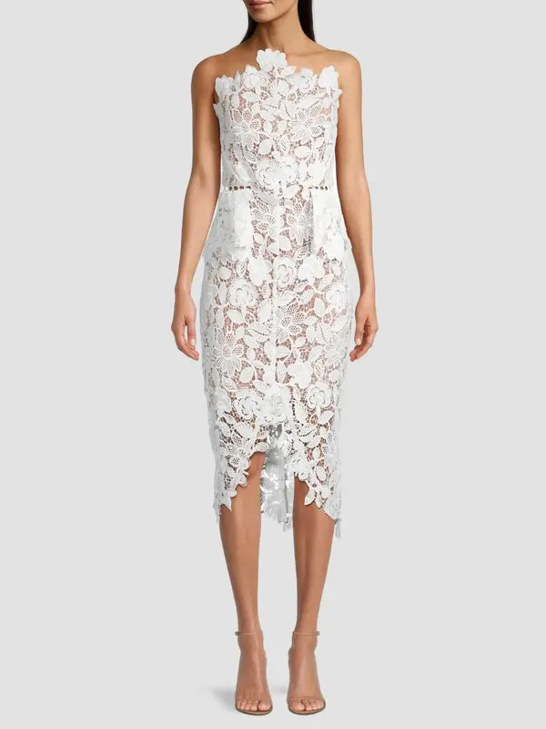 ELLIATT Optics Floral Lace Peplum Dress