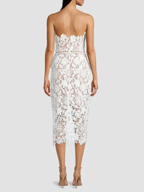 ELLIATT Optics Floral Lace Peplum Dress