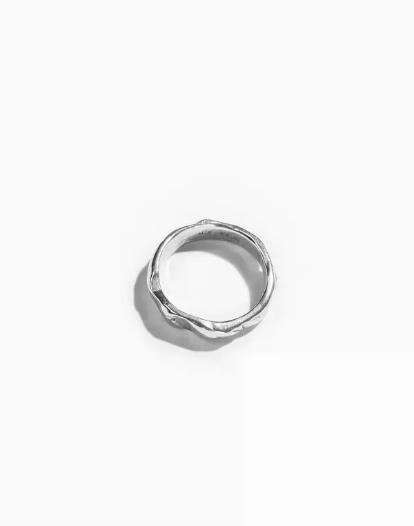 Madewell Mw Iris 1956 Jewelry Flow Band Ring - Silver