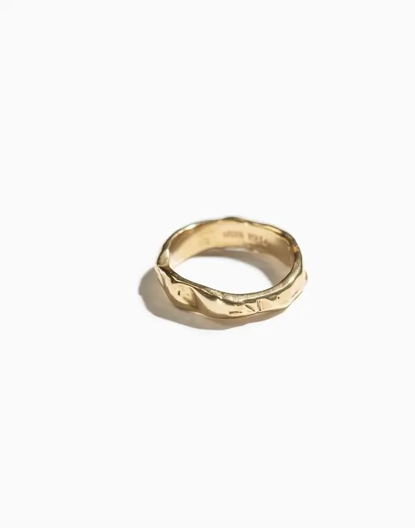 Madewell Mw Iris 1956 Jewelry Flow Band Ring - Brass