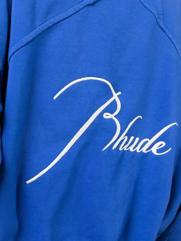 Rhude Embroidered Logo Half-zip Sweatshirt