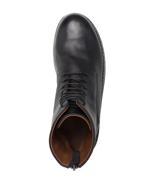 Marsèll Parrucca Leather Combat Boots - Black