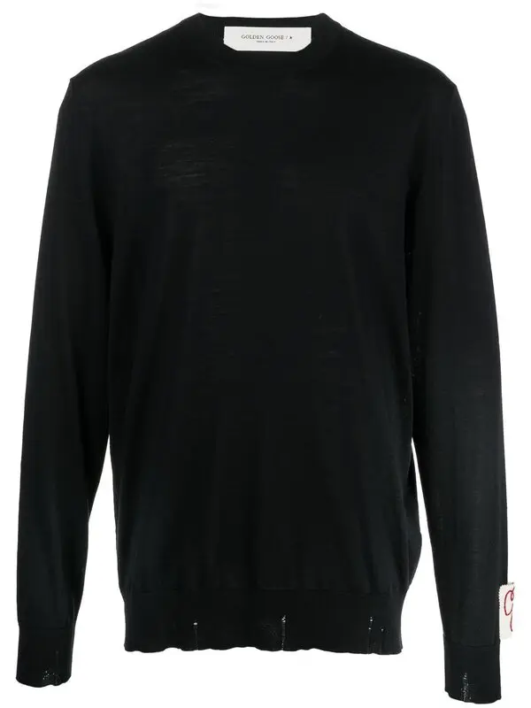 GOLDEN GOOSE Virgin Wool Sweater - Black