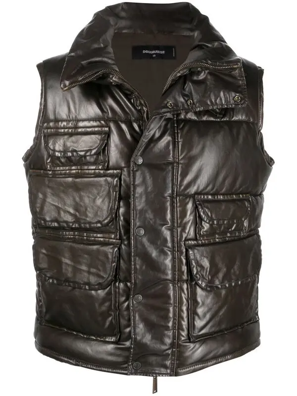 Dsquared2 Multiple-pocket Sleeveless Gilet