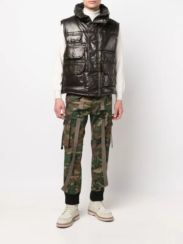 Dsquared2 Multiple-pocket Sleeveless Gilet