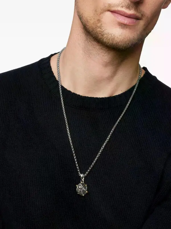David Yurman 18kt Yellow Gold And Sterling Taurus Amulet