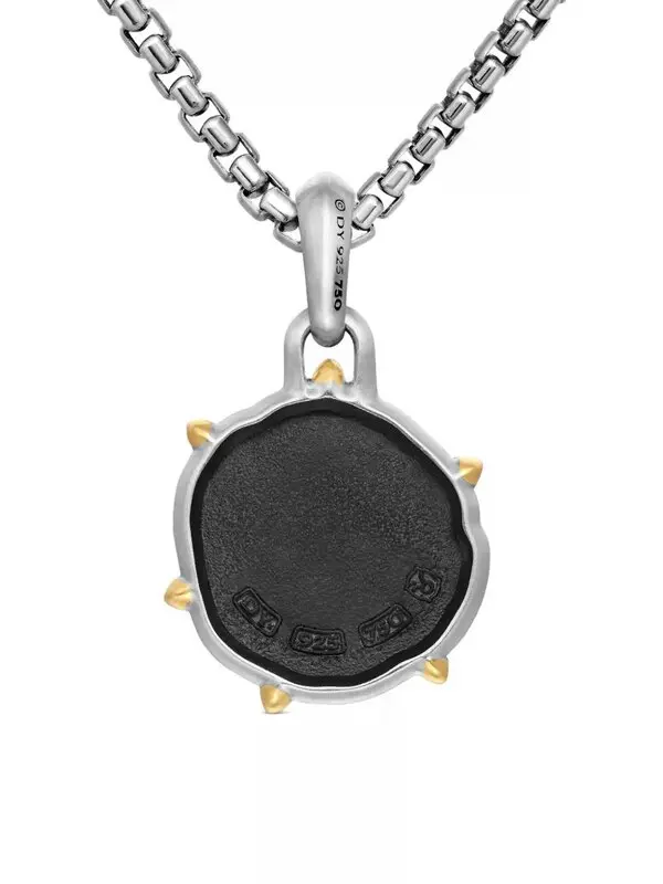 David Yurman 18kt Yellow Gold And Sterling Taurus Amulet