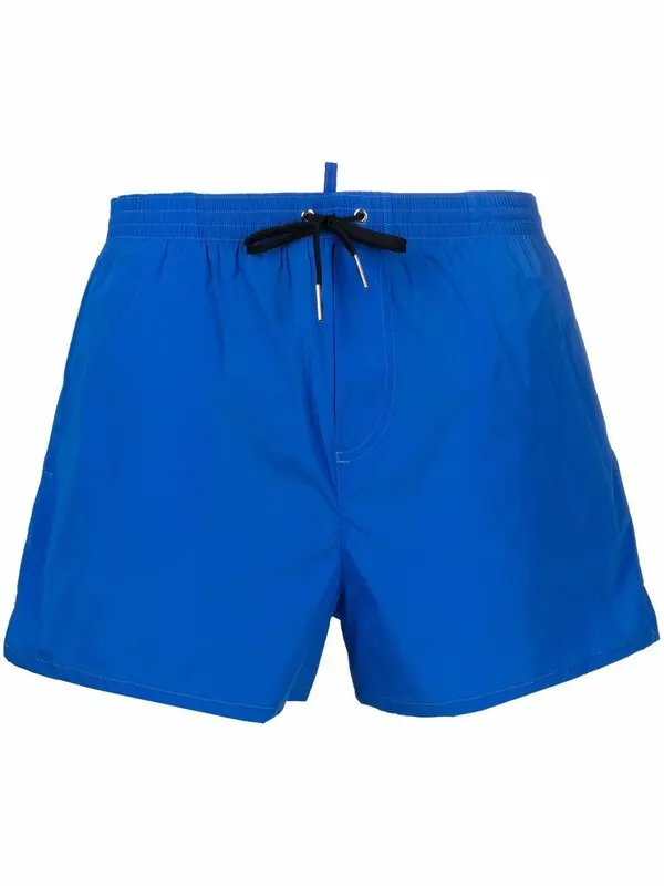 Dsquared2 Icon-print Drawstring Swim Shorts - Blue