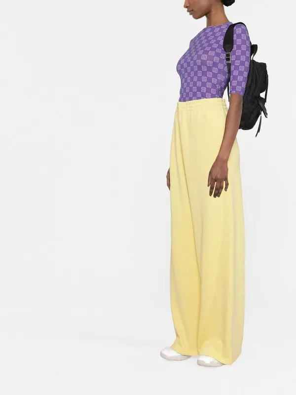 Moncler Cotton Blend Wide-leg Track Pants