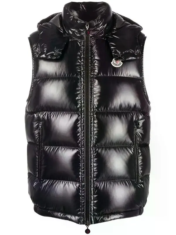 Moncler Bormes Hooded Gilet - Black