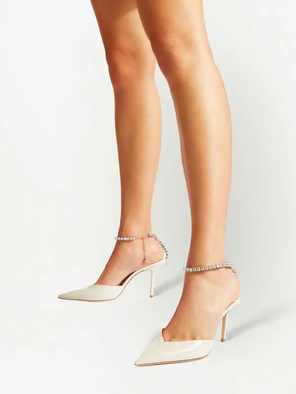JIMMY CHOO Saeda 85mm Pointed Pumps