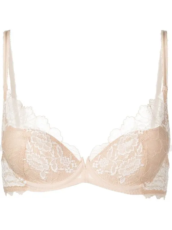 Wacoal Lace-detail Moulded Bra - Neutrals