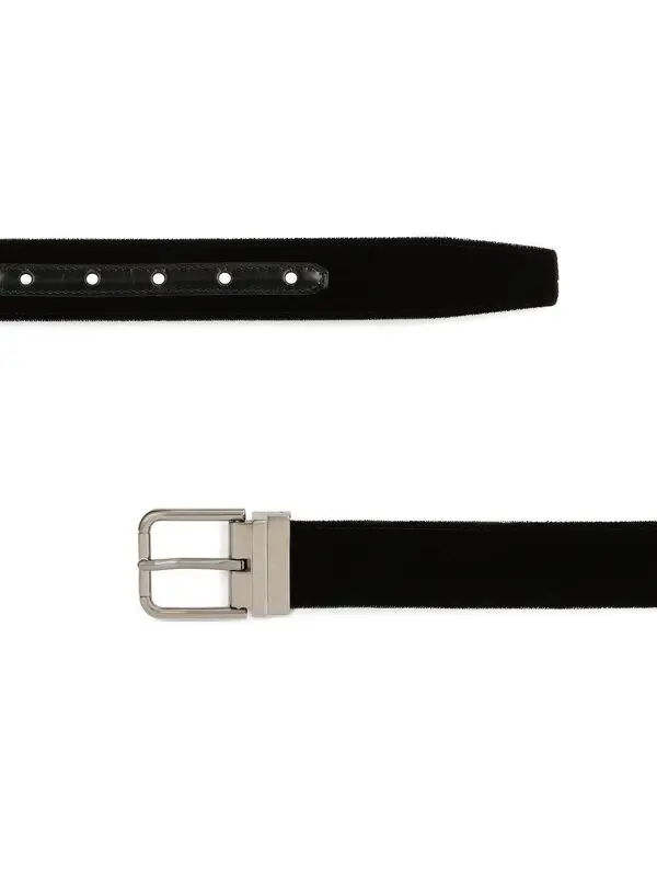 Dolce & Gabbana Buckled Velvet Belt