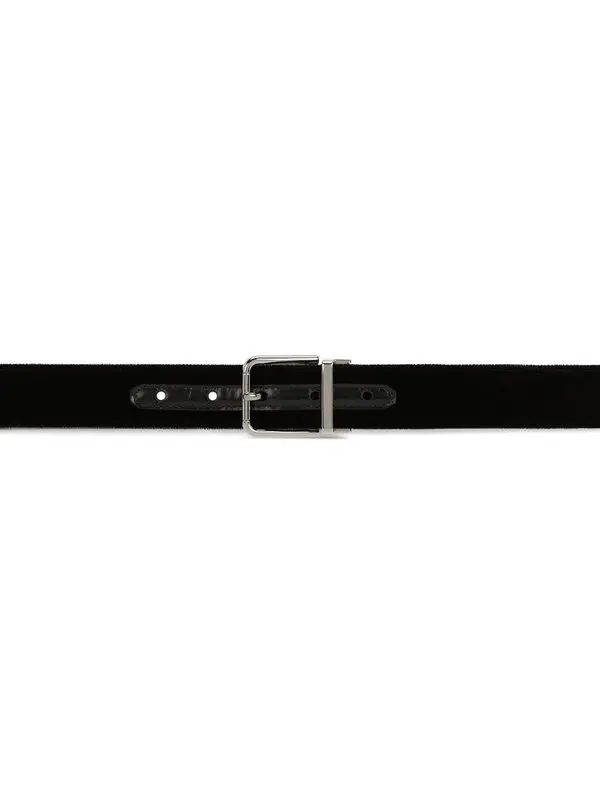 Dolce & Gabbana Buckled Velvet Belt