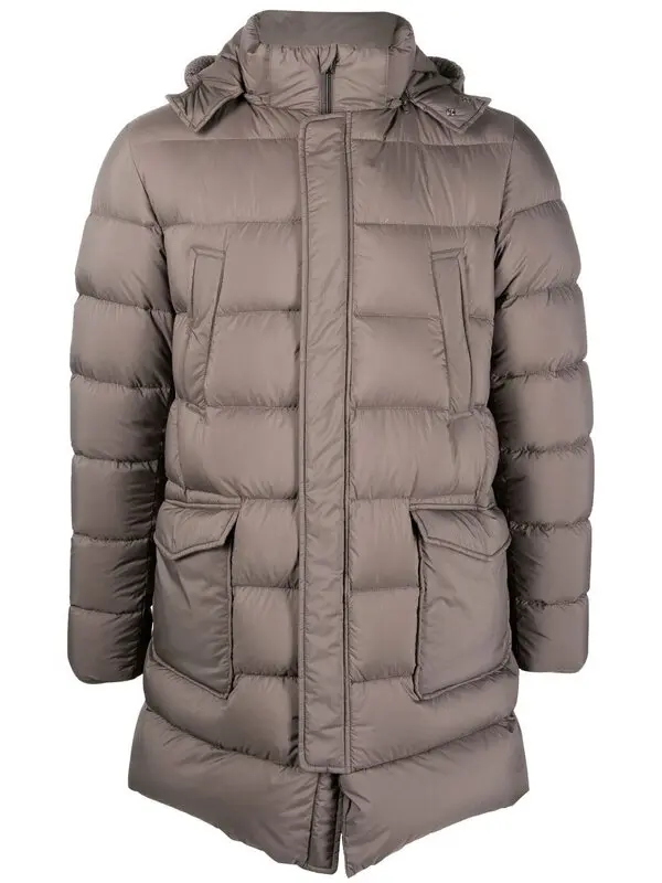 Herno Padded Hooded Down Coat - Green