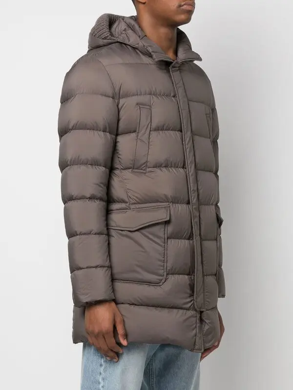 Herno Padded Hooded Down Coat - Green