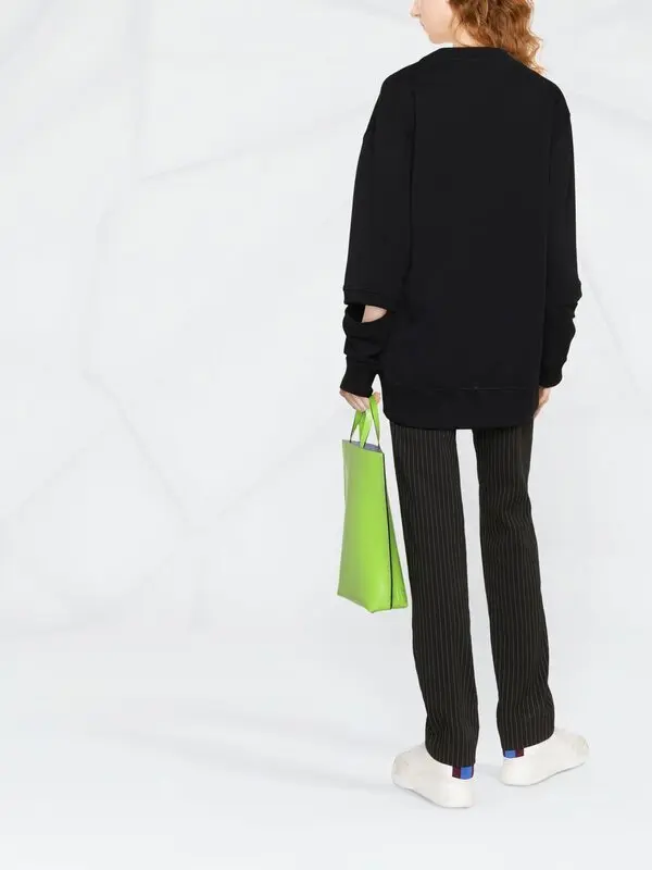 Stella McCartney Warped-logo Oversized Sweatshirt
