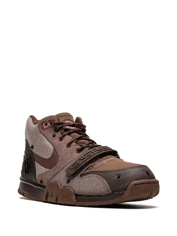 Nike X Travis Scott Air Trainer 1 Sp Sneakers - Brown
