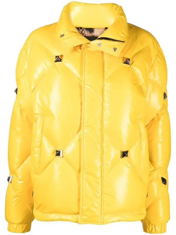 Philipp Plein Short Puffer Jacket - Yellow