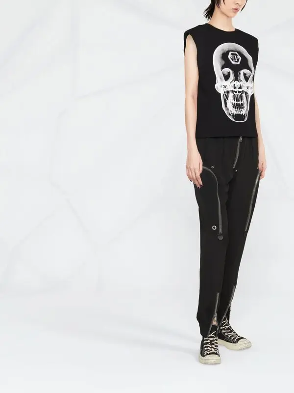 Philipp Plein Graphic-print Sleeveless Top