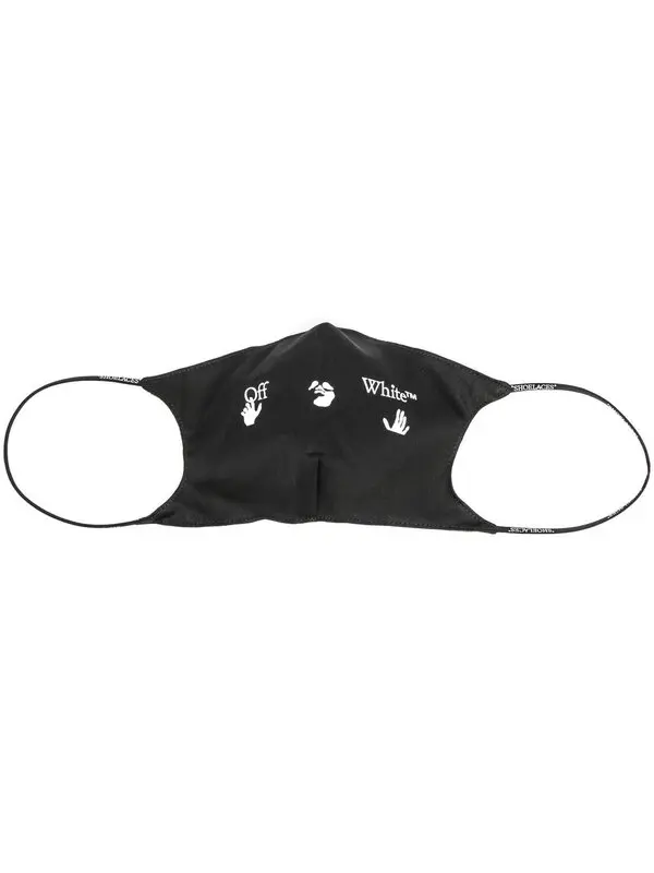 Off-White Logo-print Face Mask - Black
