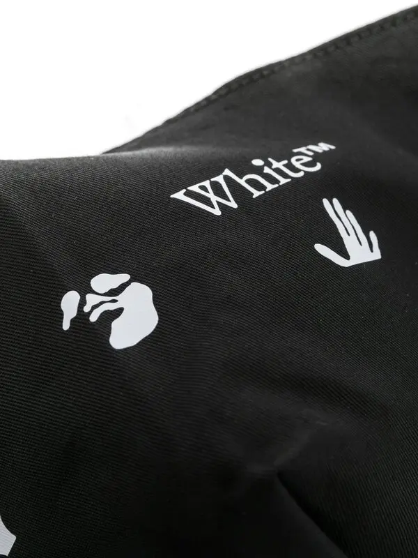 Off-White Logo-print Face Mask - Black